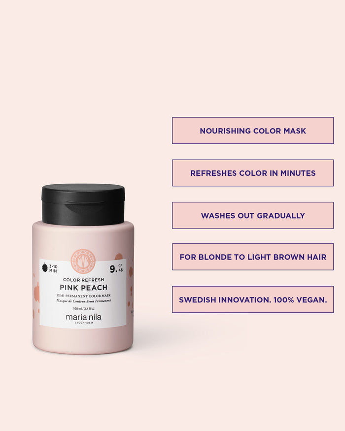 Maria Nila Color Refresh Pink Peach – Persikorosa färginpackning 100 ml